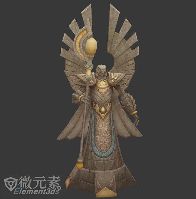 埃及风鹰头人雕像-场景模型-微元素 - Powered by Discuz!-花瓣网