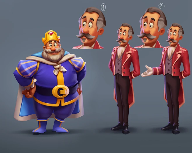 Royal Match Character Painting-花瓣网