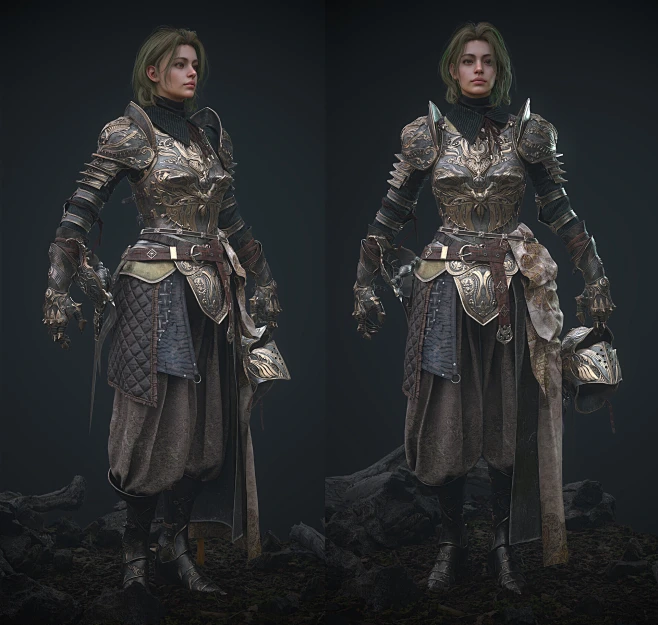 Female knight_Eve -花瓣网