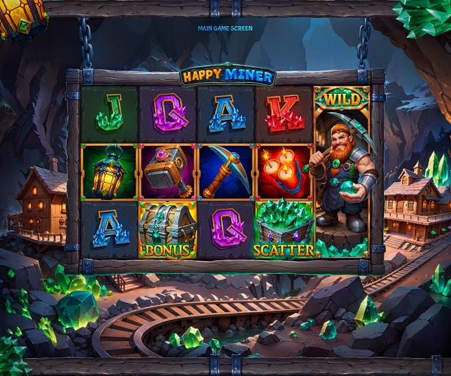 dwarf miner slot game Game Art mobile game 2д Character design ...