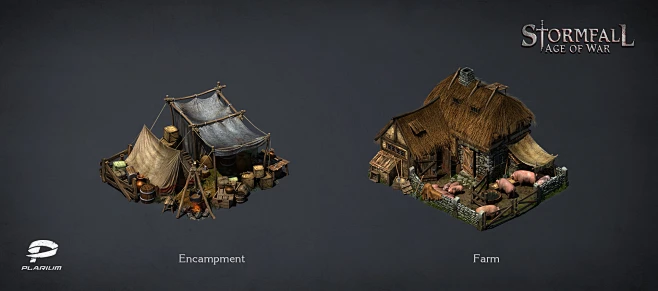 Stormfall. Age of War. Plarium, Maksym Kabat : Buildings were designed ...