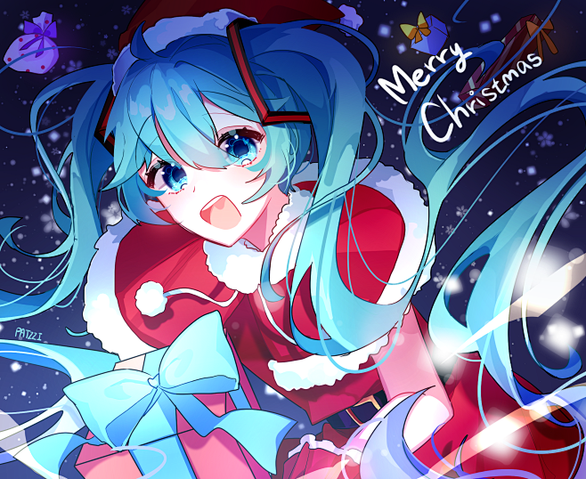 miku~ Merry Christmas！「Merry Christmas」 Pixiv ID：66438033 パッズィ（可放大）