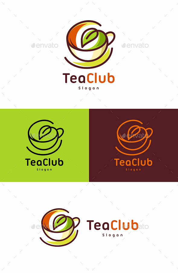 茶——食品标志模板Tea - Food Logo Templates饮料、饮料、小酒馆、品牌、咖啡馆,咖啡馆标志,自助餐厅,餐厅标志,卡布奇诺 ...