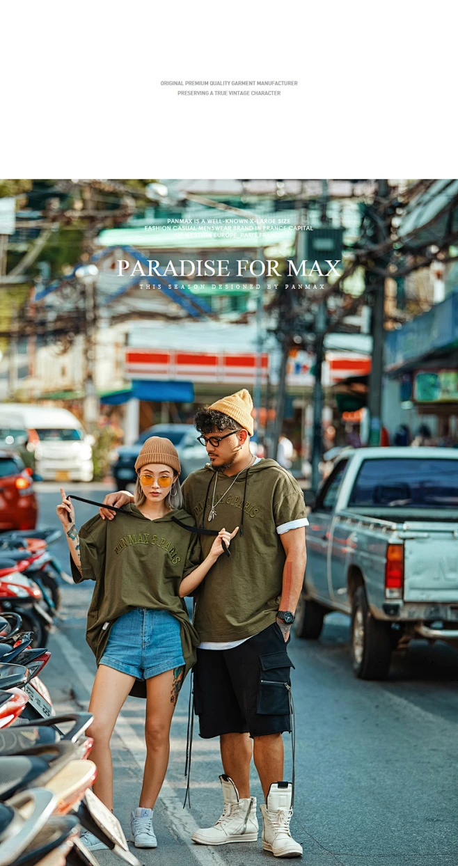 PANMAX潮牌大码男装 胖子衣服嘻哈连帽刺绣情侣装加肥加大短袖T恤-tmall.com天猫-花瓣网