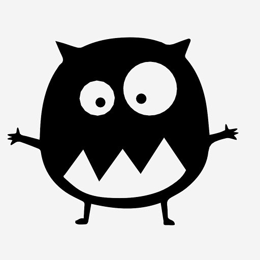 怪物斑点角色图标_88ICON https://88icon.com 怪物 斑点 角色 生物 可爱 角 拥抱怪物 牙齿