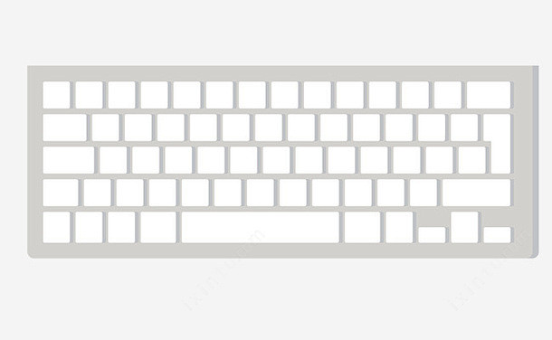 扁平化键盘ai免抠素材 平面电商 创意素材