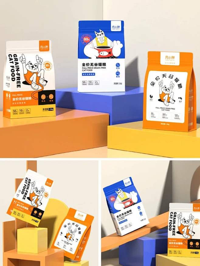 原创设计- 年轻趣味宠物猫粮包装设计 - 小红书