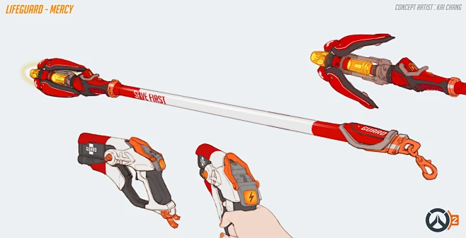 OVERWATCH-LifeGuard Mercy-花瓣网