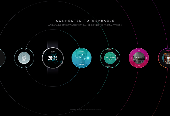 Audi hmi UI GUI design concept car dashboard planet watch
