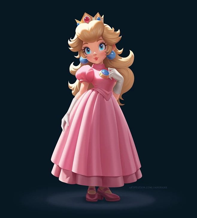 Princess Peach -花瓣网