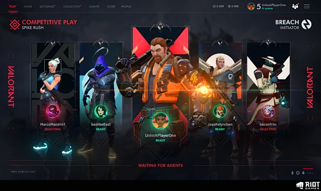 VALORANT, Marco Mandim : VALORANT Riot Games // UI Redesign-花瓣网