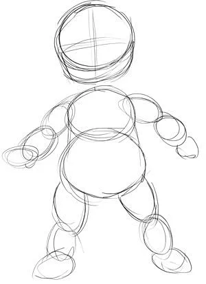 Step 02 baby2 How to Draw a Baby : Drawing Babies Step by Step Lesson: -花瓣网