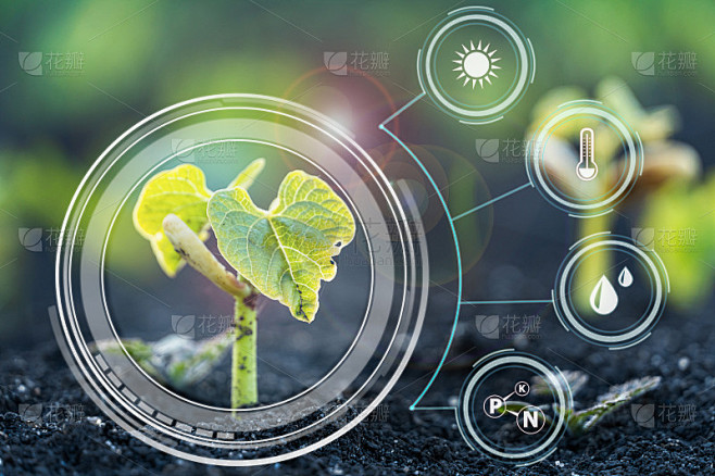 智慧农业和农业。现代农业信息技术集成概念素材-花瓣网