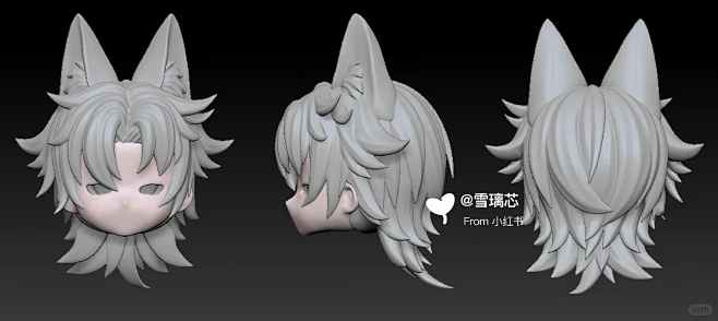 GSC头发建模 ob11 ob22头发定制服务！ - 小红书-花瓣网