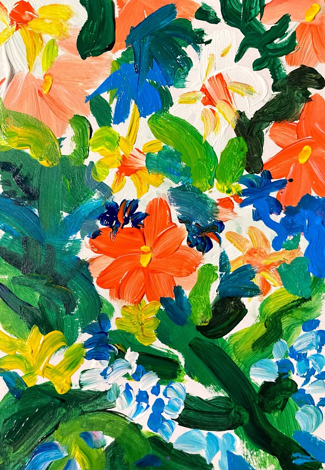 acrylic artwork flower