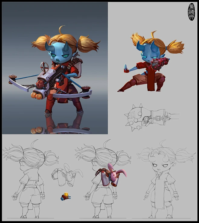 bomber character design-花瓣网