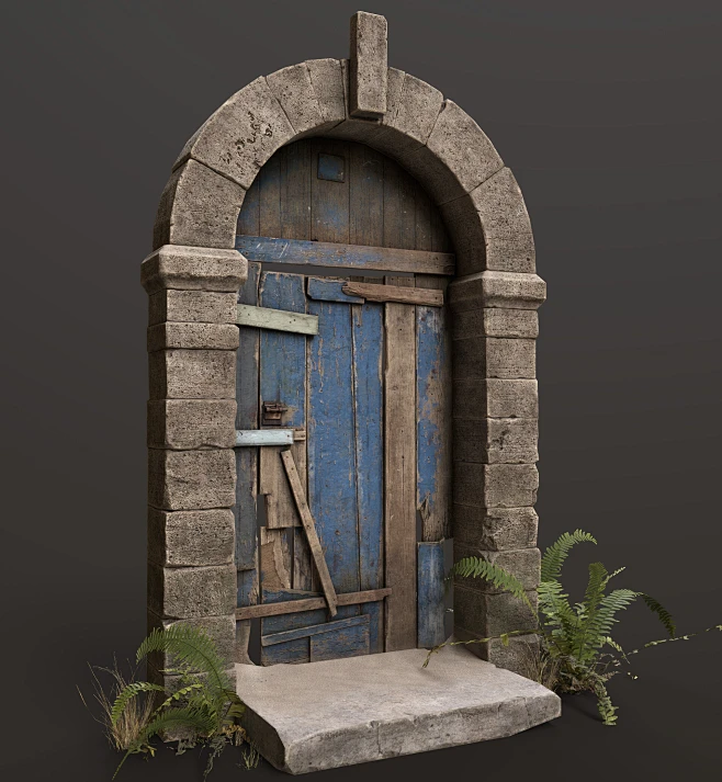The old door-花瓣网