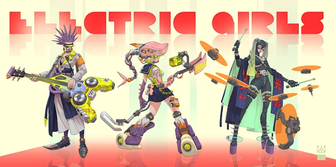 Electronic Girls-花瓣网