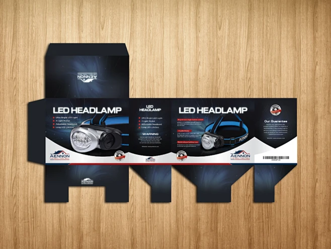 Design #46 by A.D.S | Create A **LED Headlamp Flashlight** Packaging ...
