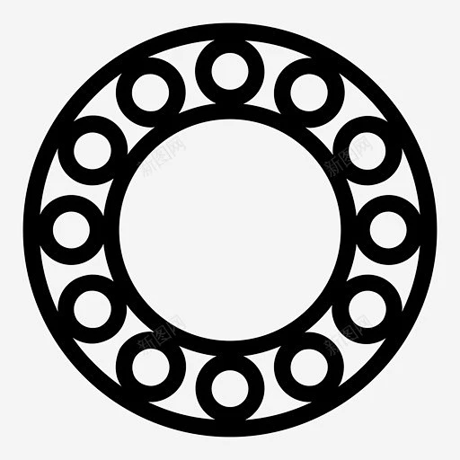 轴承汽车零部件图标 创意素材-花瓣网