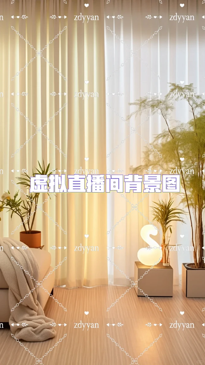 虚拟直播间背景图-花瓣网