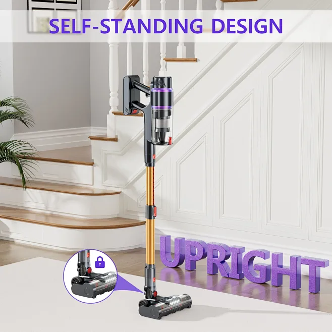 Amazon.com - Cordless Vacuum Cleaner, 550W 48Kpa Vacuum Cleaners for ...