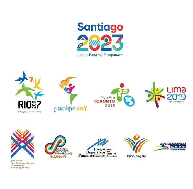 2023年圣地亚哥泛美运动会标志 2023 Pan American Games Logo - AD518.com - 最设计-花瓣网