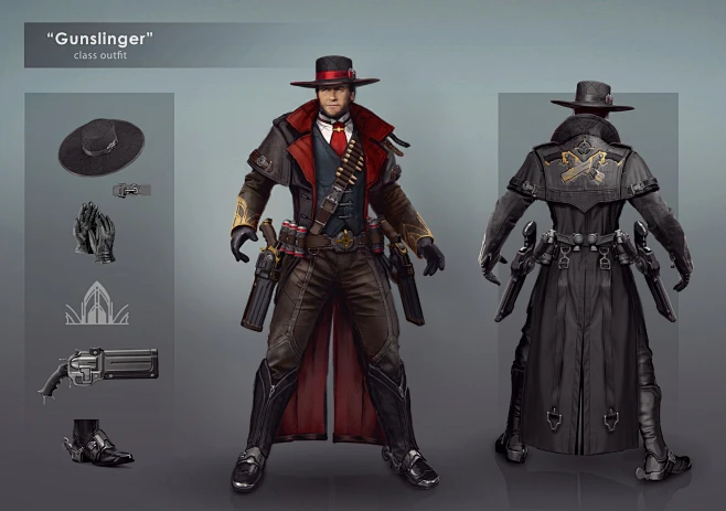 Gunslinger, Grigory Lebidko : Character concept for Skyforge MMO ...