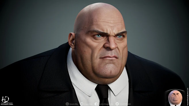3D Model of Kingpin (Real Time), Hossein Diba : My version of The ...
