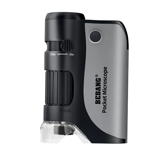 PRICES MAY VARY. The 60x-120x Pocket Microscope is a fantastic portable ...