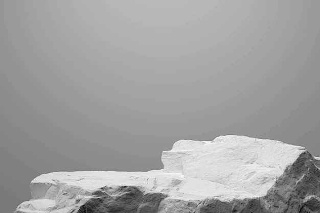 Abstract rock background for cosmetic product display podium 3d rendering