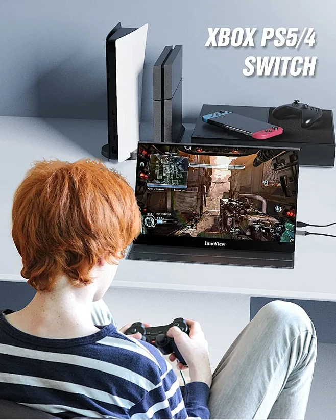 Amazon.com: InnoView Portable Monitor, 15.8 Inch FHD 1080P USB C HDMI ...