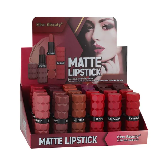 Kiss Beauty Luxury Silk Velvet Red True Matte Finish Lipstick Private ...