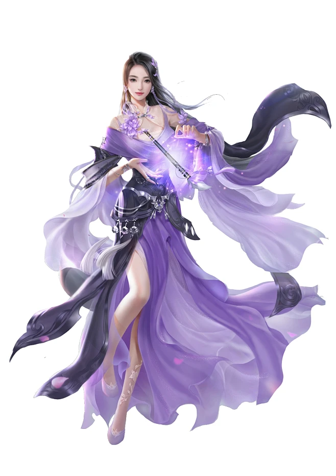 中国风女性角色原画中国风写实角色原画来自cgbook.cn (191)-花瓣网