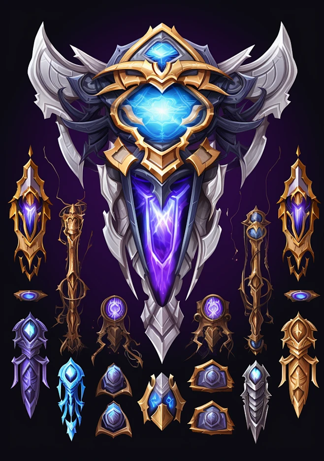 欧美风游戏UI (53)-花瓣网