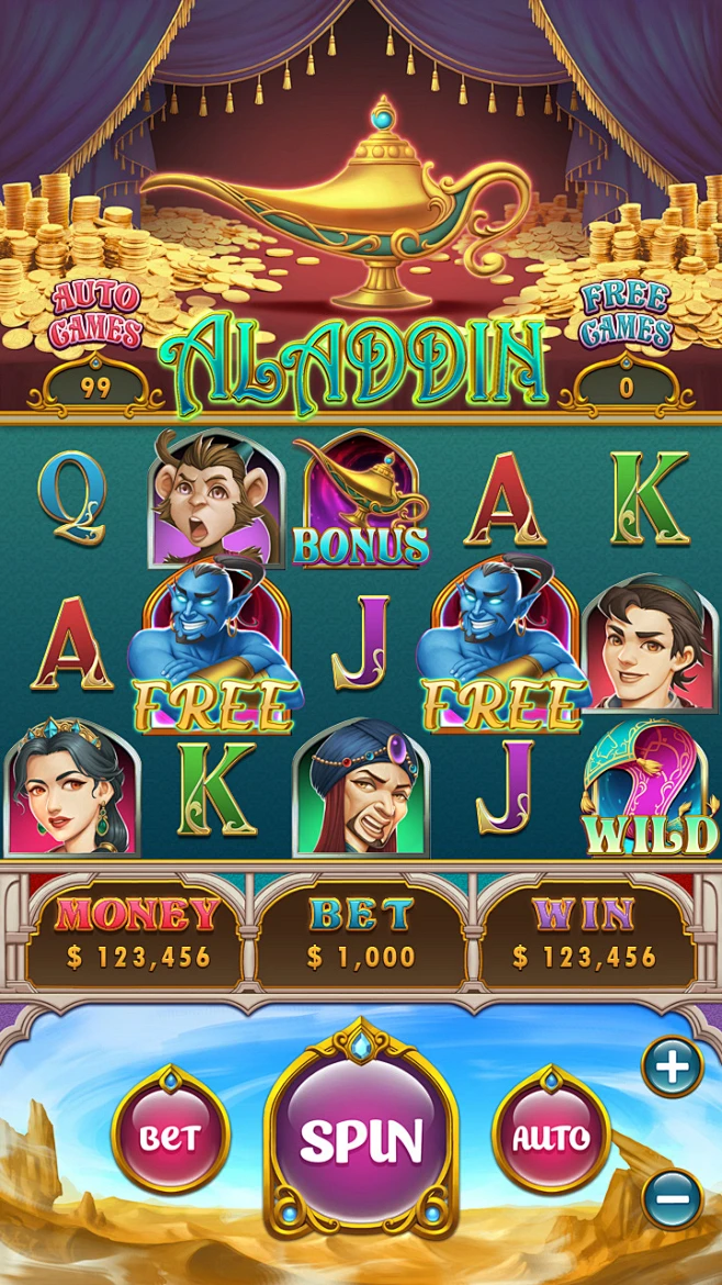 SLOT GAME - Aladdin-花瓣网