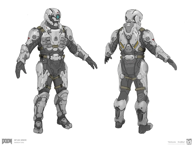 DOOM - MP UAC Armor Sets, Emerson Tung : Armor sets for DOOM ...