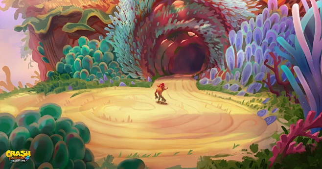 {游戏系列} 美国 Crash 4（场景，角色，UI）-花瓣网