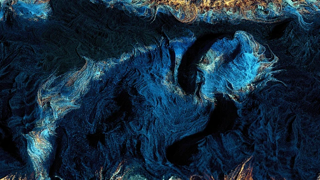 choas field flow houdini Nature organic particles redshift sand visual-花瓣网