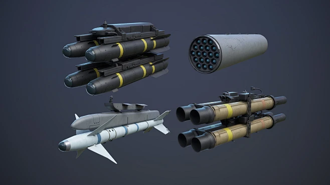 Helicopter Nato Weapons Set-花瓣网