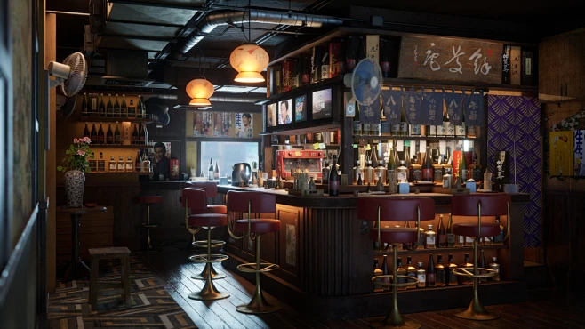 Japanese Bar-花瓣网