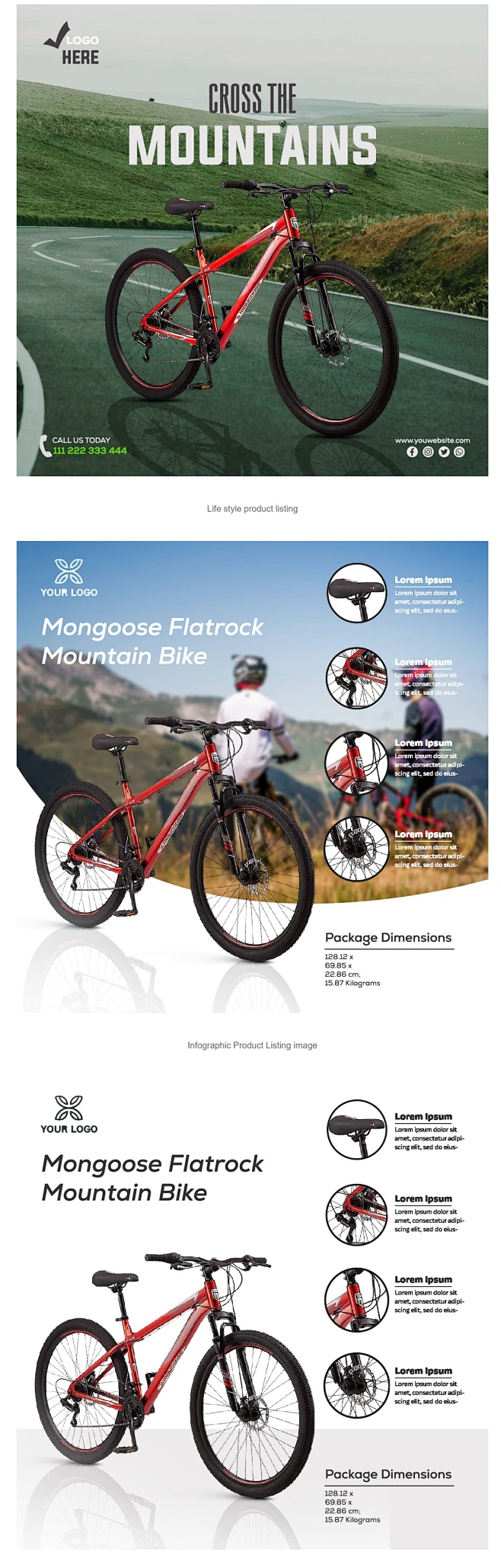 Product listing concept Life style/infographic design :: Behance-花瓣网