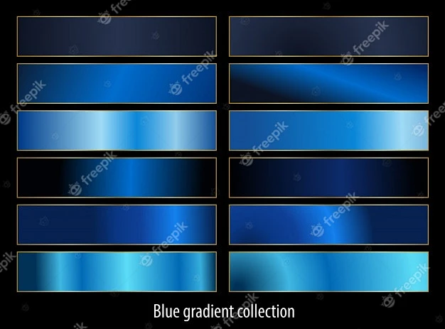 Metallic gold gradients set collection Premium Vector-花瓣网