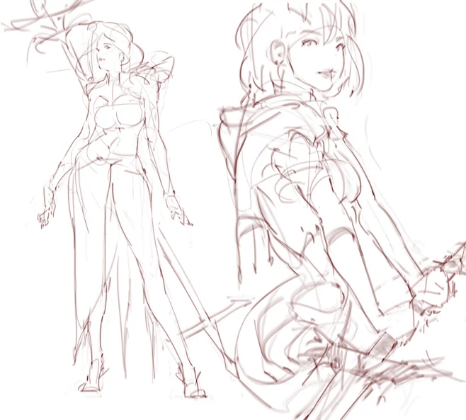 Daily sketches for a half of year, Nico Wright : deeper = older. Sorry for long post, i've ...