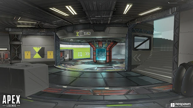 Apex Legends: Eclipse – Broken Moon – Terraformer Interior Concept Art-花瓣网