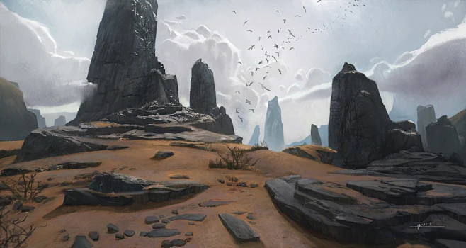 The Foot Hills, Tyler Thull : Personal painting.-花瓣网