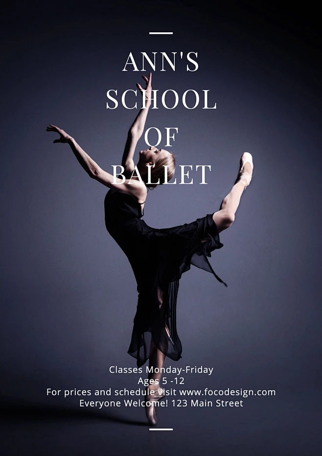 Ballet Classes Recruits Propaganda Poster素材-花瓣网