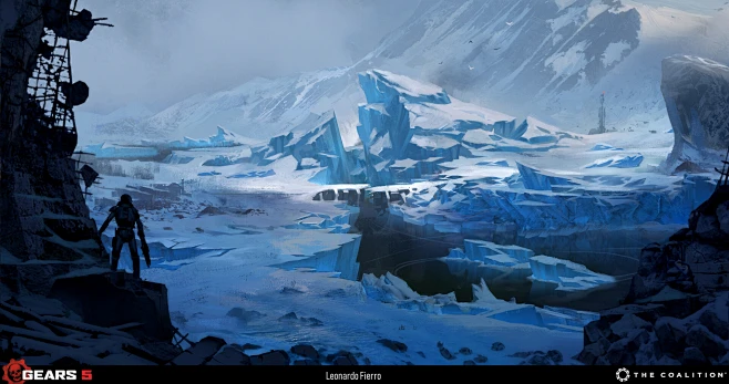 Gears of War 5: Broken Dam Vista, Leonardo Fierro-花瓣网