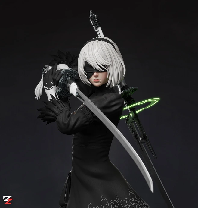 2B NieR Automata-花瓣网