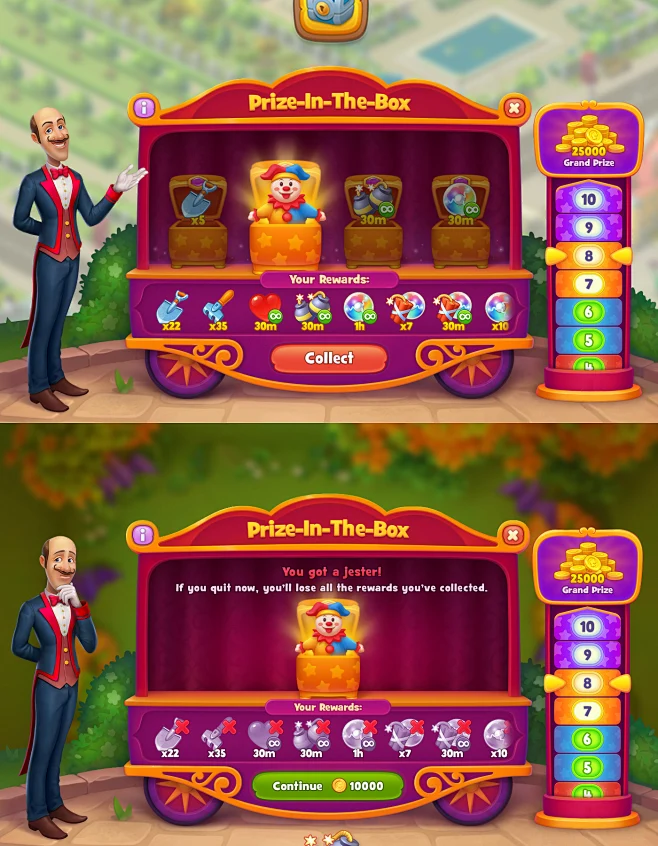 cartoon gardenscapes playrix UI user interface-花瓣网